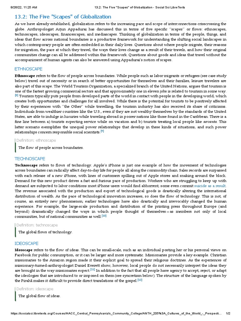 The Five Scapes of Globalization | PDF | Economies
