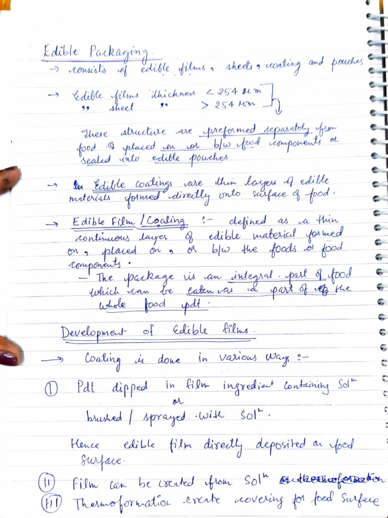 Biodegradable Edible Packaging Overview | PDF