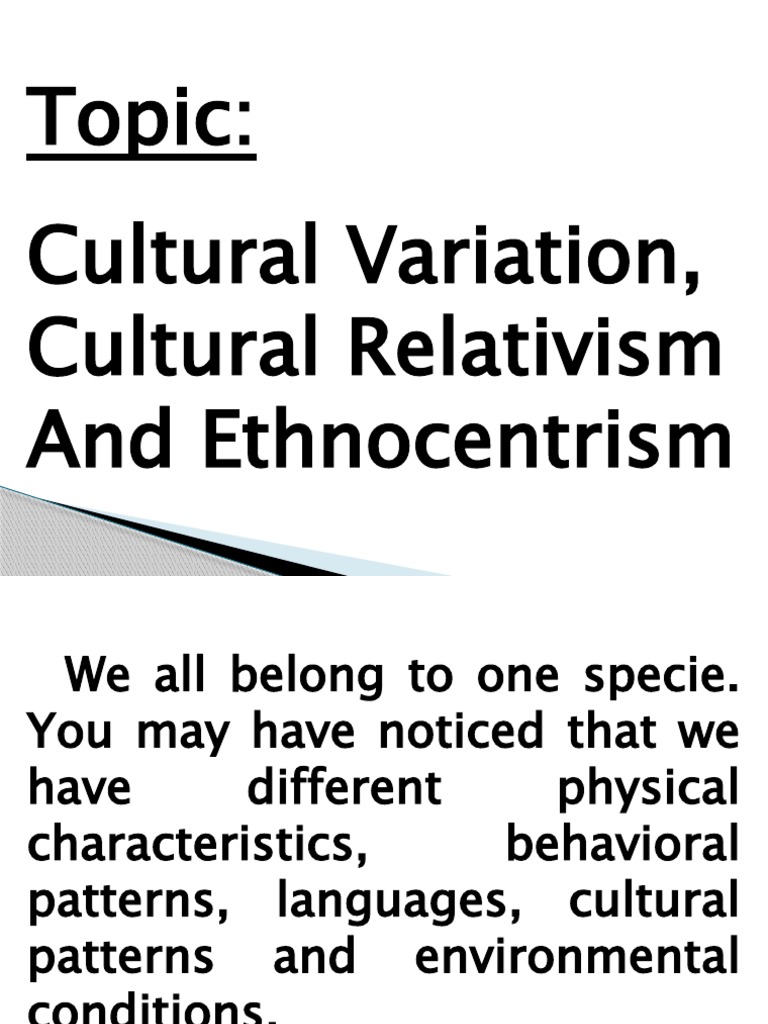 WEEK 3 Understanding Social Culture | PDF | Relativism | Society