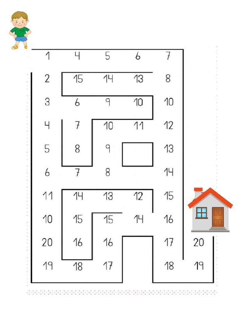 Números - Laberinto | PDF