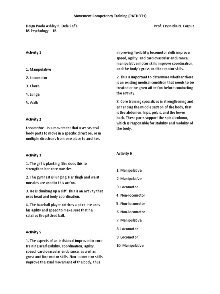 PATHFIT1 Module 1 Week 2 | PDF