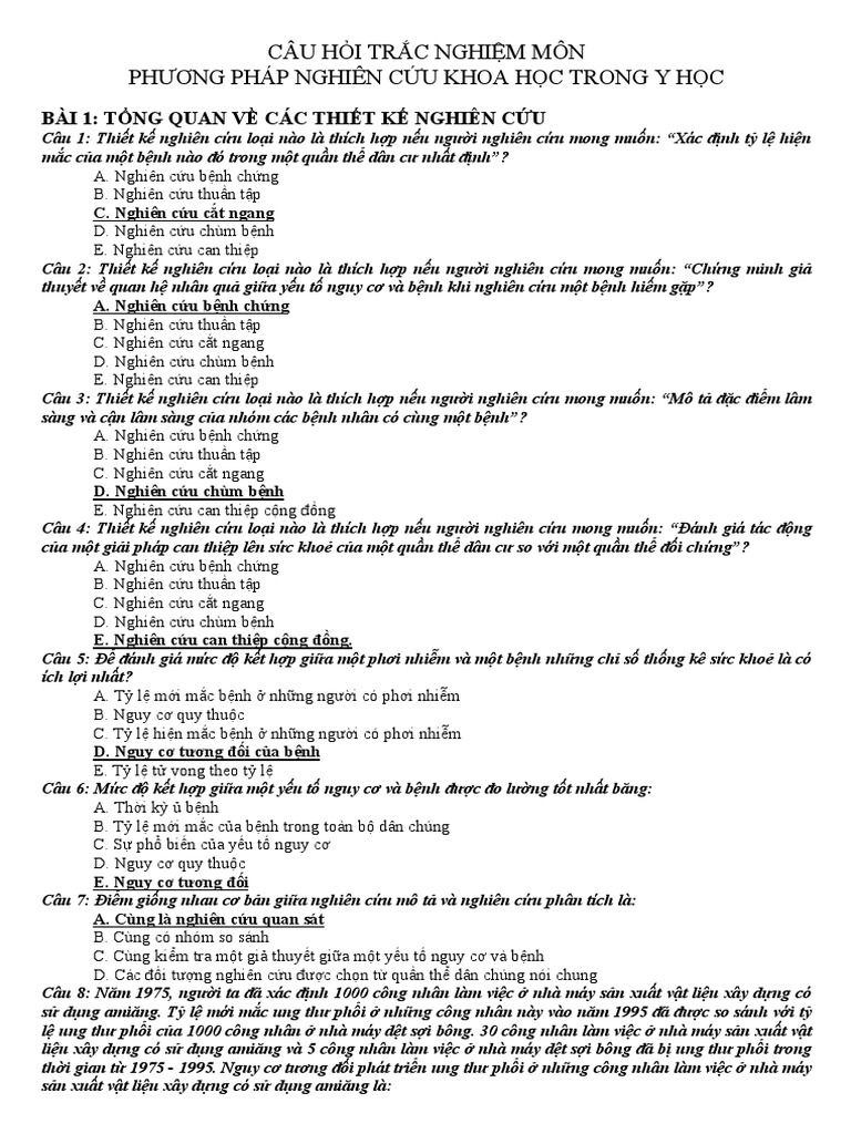 ôn tập PP NCKH | PDF