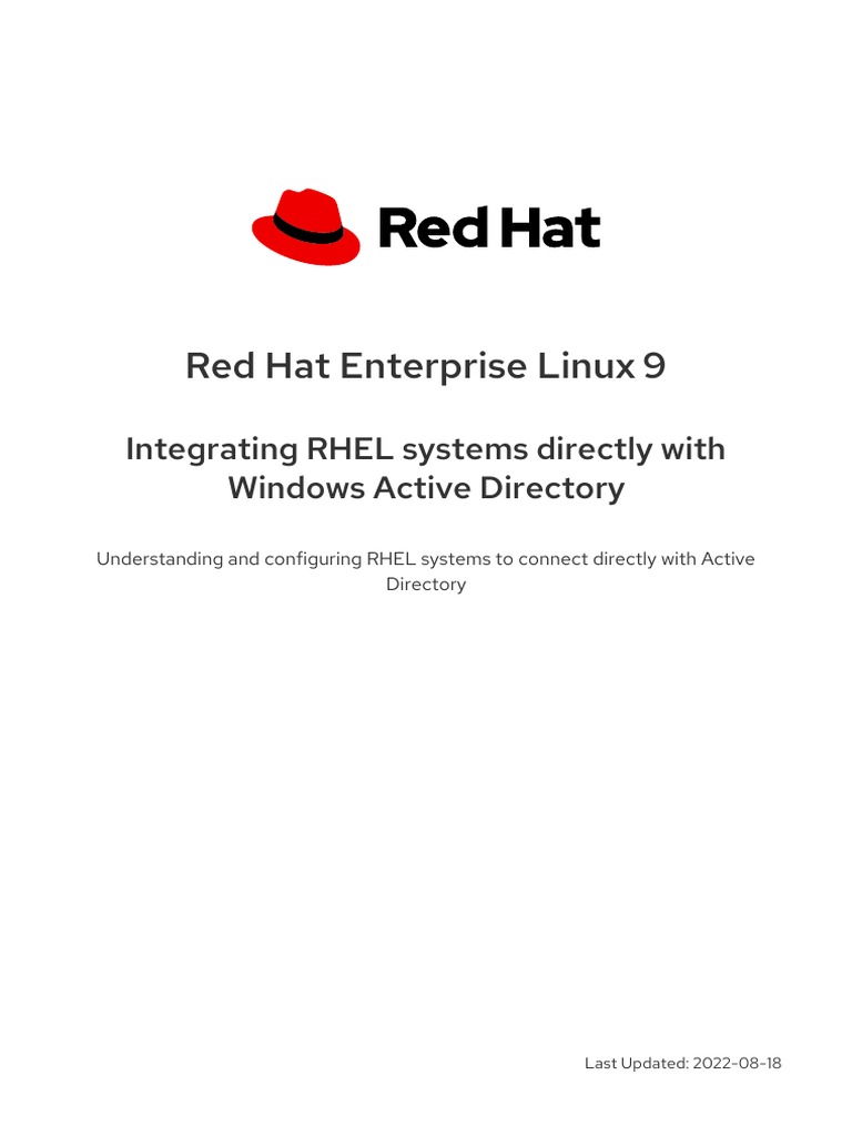RHEL 9.0 - Integrating RHEL Systems Directly With Windows Active Directory | PDF