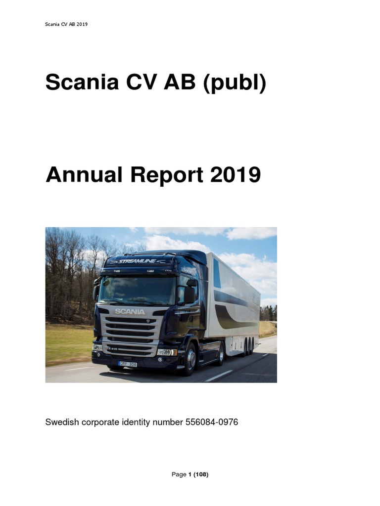 Document Incorporated by Reference Scania CV AB Publ Annual Report 2019 ...