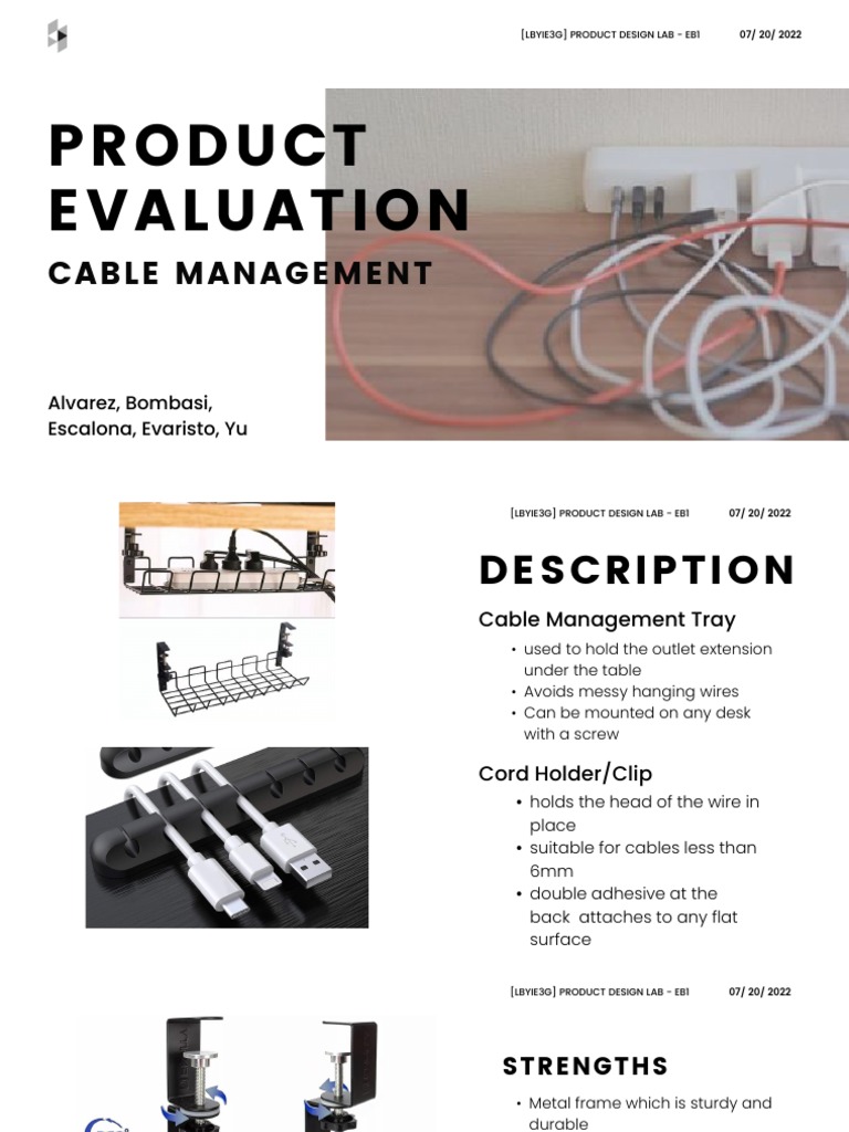 Cable Management Product Evaluation Guide | PDF | Electrical ...