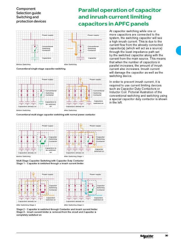 Mitigating Inrush Current When Parallel Switching Capacitors In Apfc