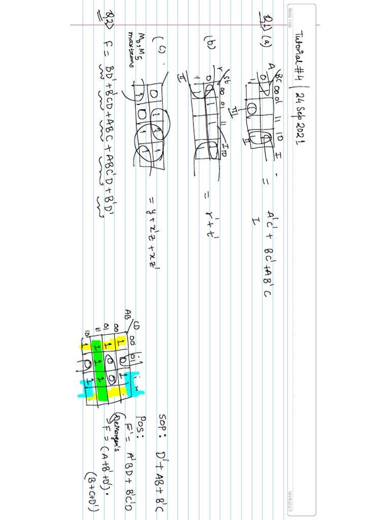 Tutorial 4 Solutions Pdf