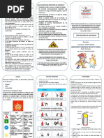 Triptico Prevencion de Incendios | PDF | Incendios | Dióxido de carbono
