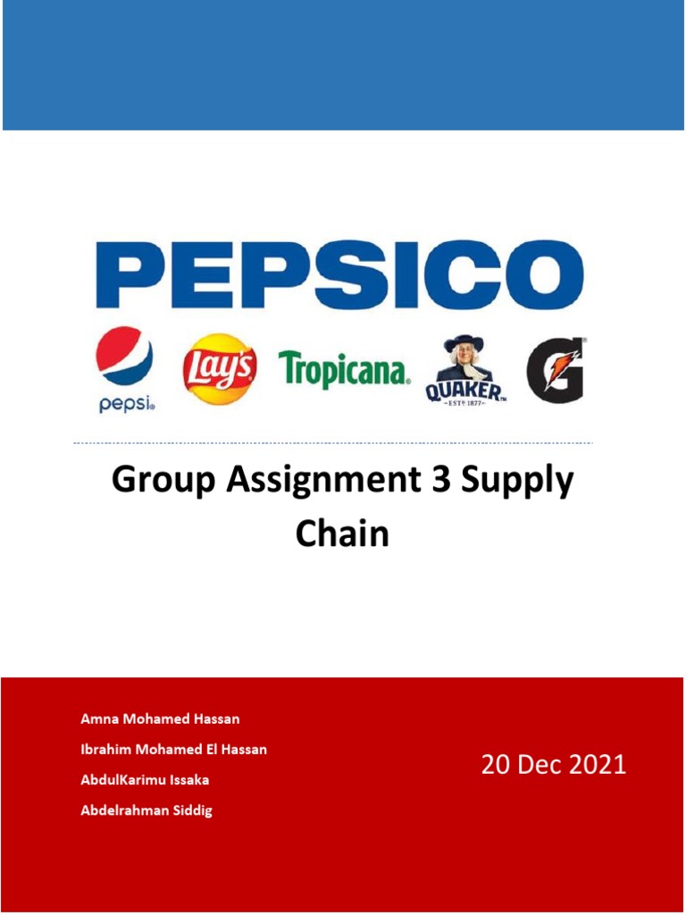 Assignment 3 Pepsi | PDF | Supply Chain | Pepsi Co