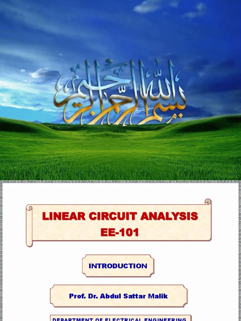 2022 Chapter 01 BasicConcepts | PDF | Electrical Network | Volt