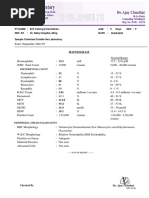 CBC Test Report Format Example Sample Template Drlogy Lab Report | PDF ...