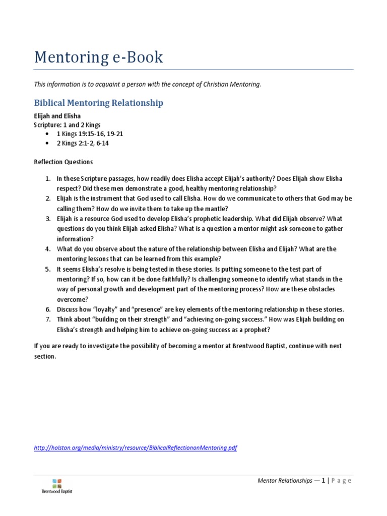 Mentoring Ebook Pdf