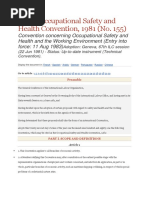 Convention C155 - Occupational Safety and Health Convention, 1981 (No. 155) | PDF | Occupational ...