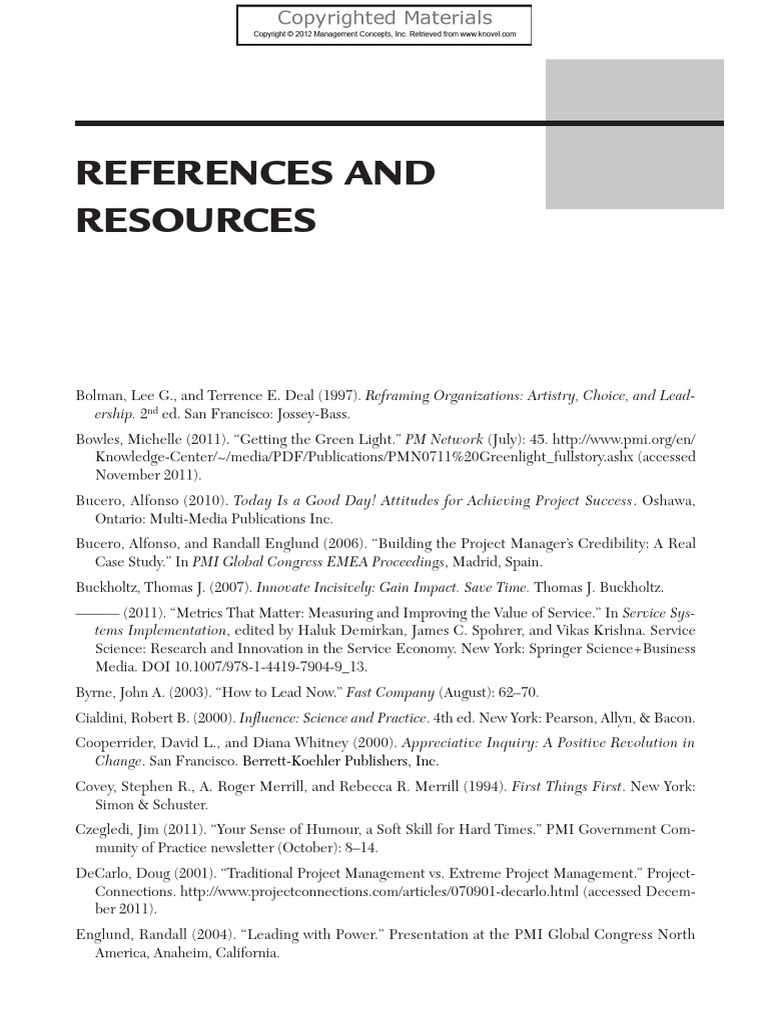 Essential Project Management References | PDF | Art