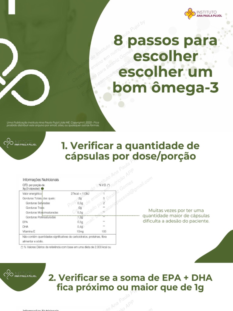 Como Escolher Um Bom Ômega-3 | PDF | Saúde pública | Ciências da Saúde