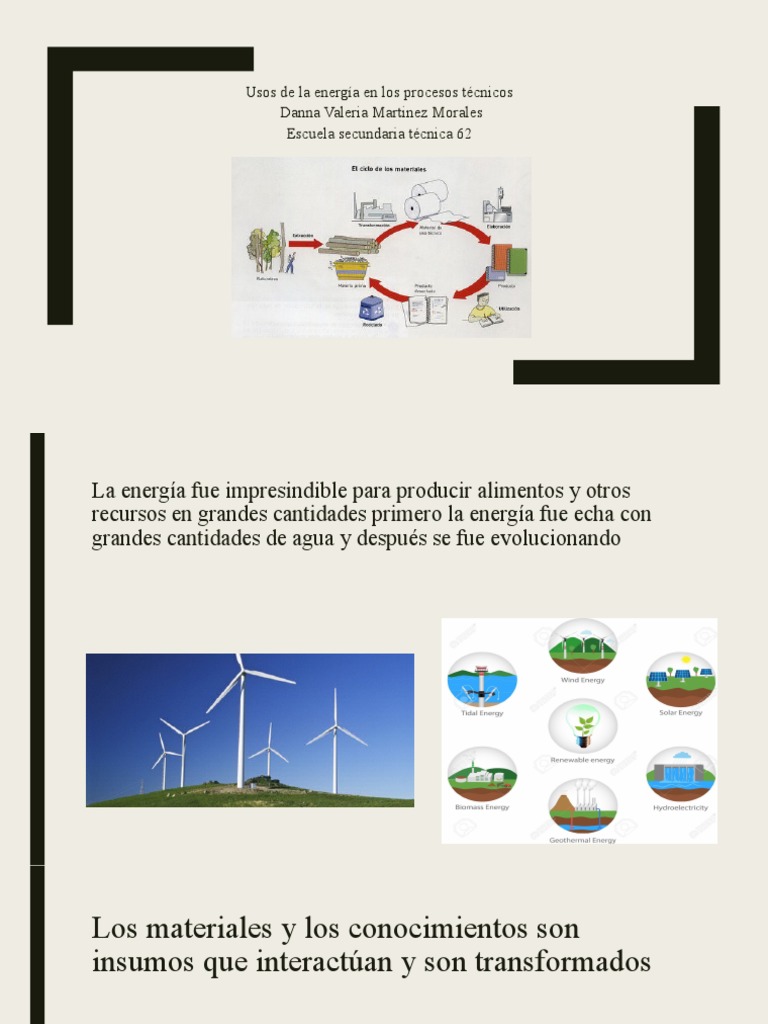 Usos de La Energia en Los Procesos Tecnicos | PDF | Hogar y jardín | Arte