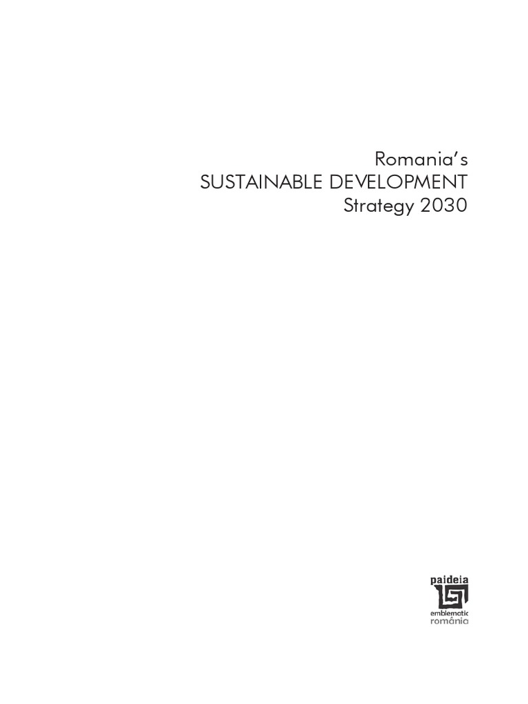 Romanias Sustainable Development Strategy 2030 | PDF | Sustainability ...