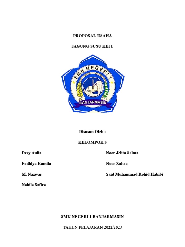 PROPOSAL USAHA Jasuke | PDF | Bisnis | Memasak, Makanan, & Anggur