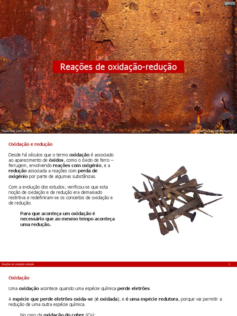 11Q Oxi Red Resumo | PDF | Reações químicas | Redox