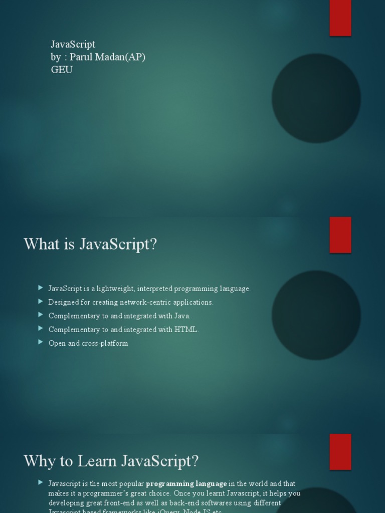 An Introduction to JavaScript: Exploring its Uses, Syntax, Data Types ... An Introduction to JavaScript: Exploring its Uses, Syntax, Data Types ...