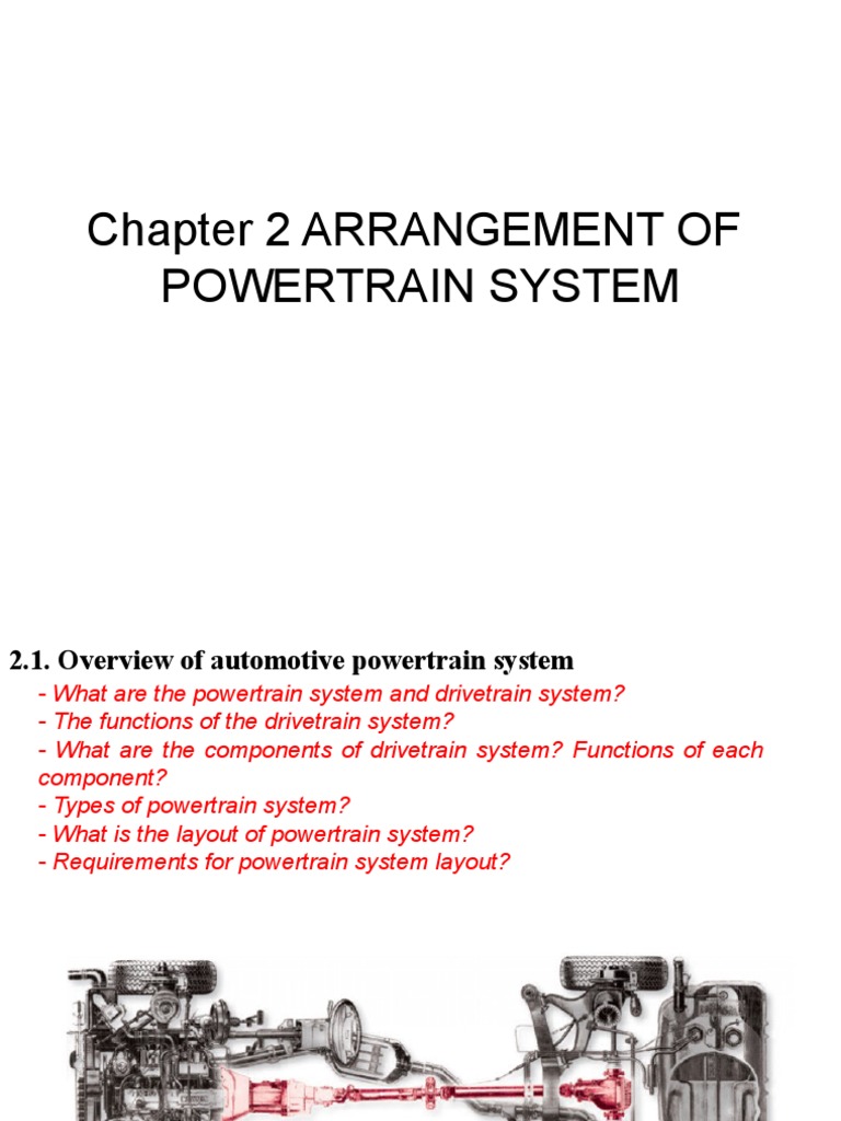 Chapter 2 Arrangement of Powertrain System | PDF | Hybrid Vehicle ...