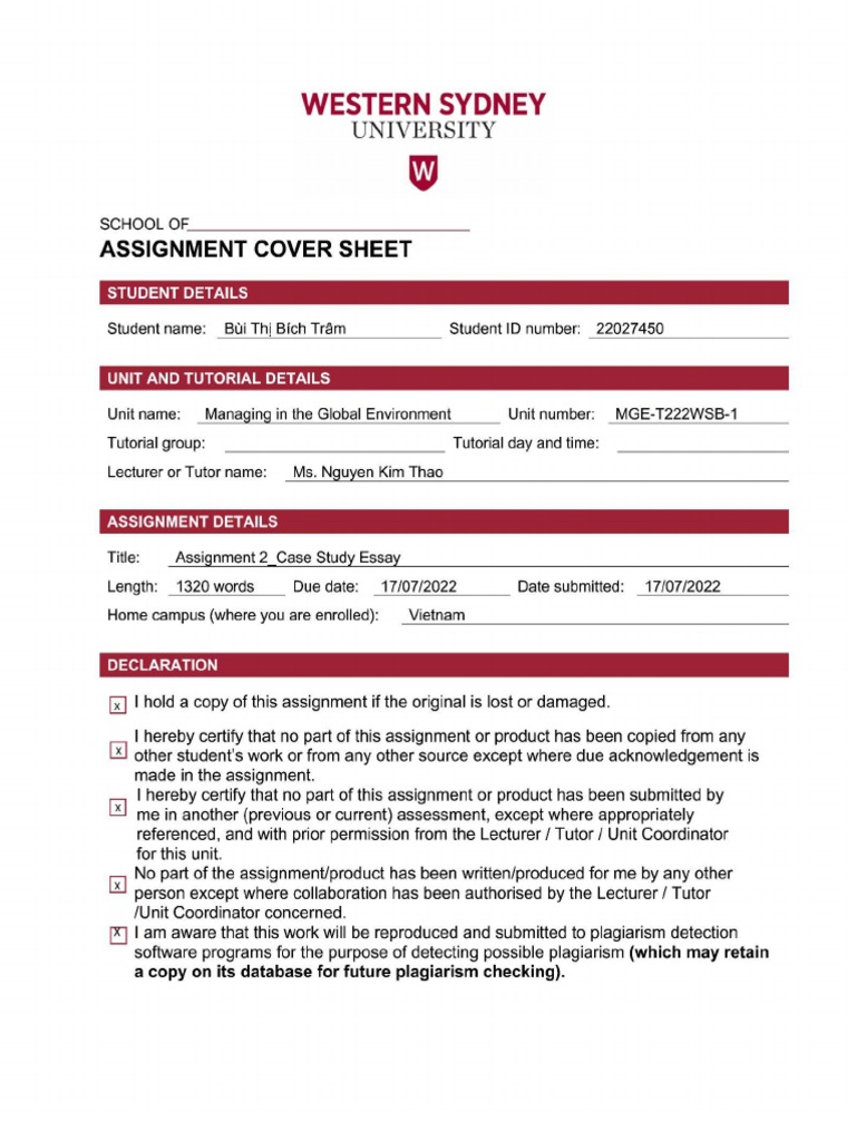 MGe1 - Assignment 2 | PDF