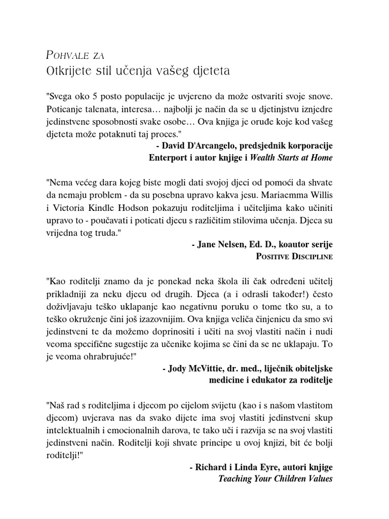 Otkrijte Stil Učenja | PDF