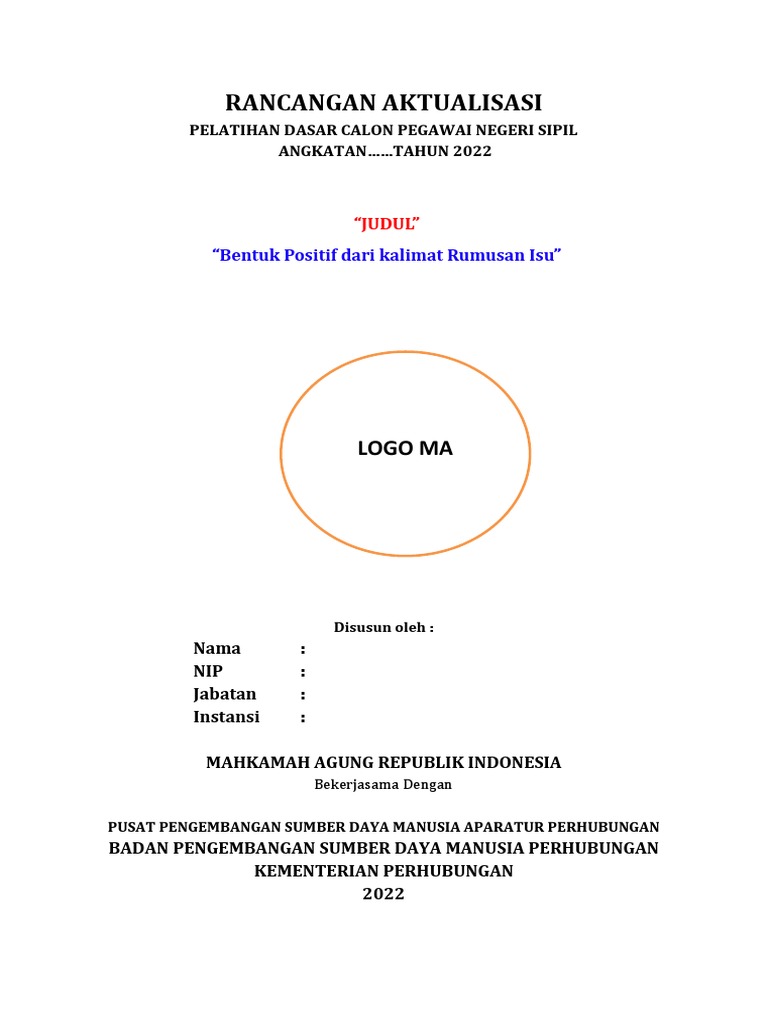 Contoh Format Ra Latsar CPNS 2022 | PDF