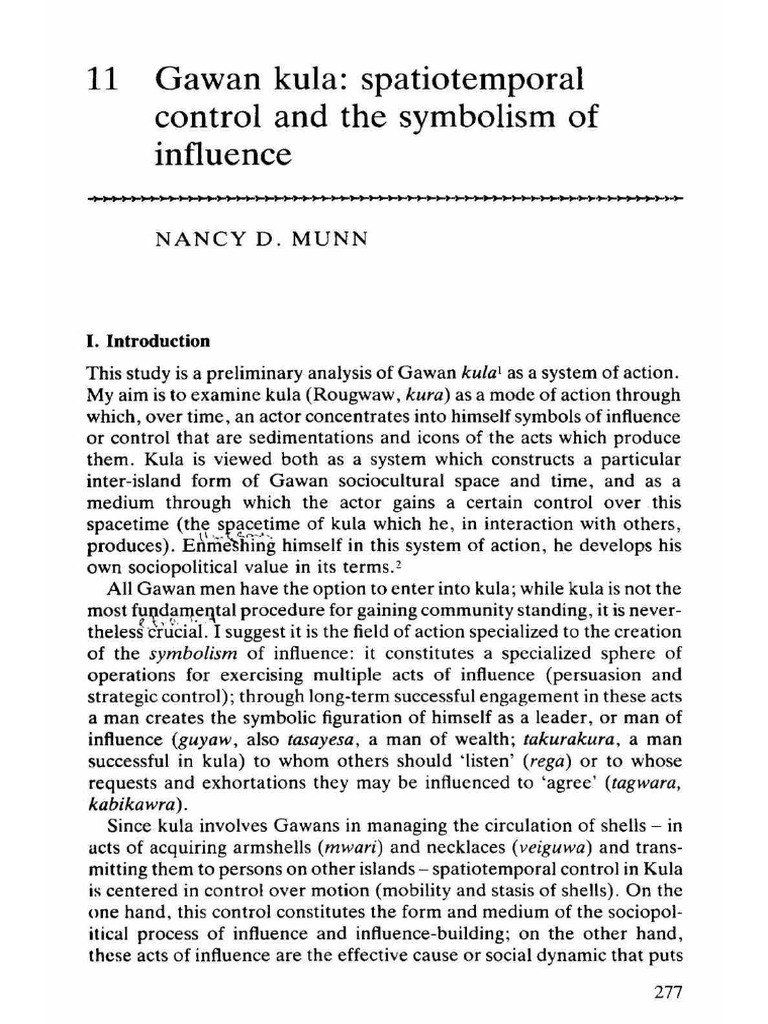 Munn - Gawan Kula | PDF | Spacetime | Time