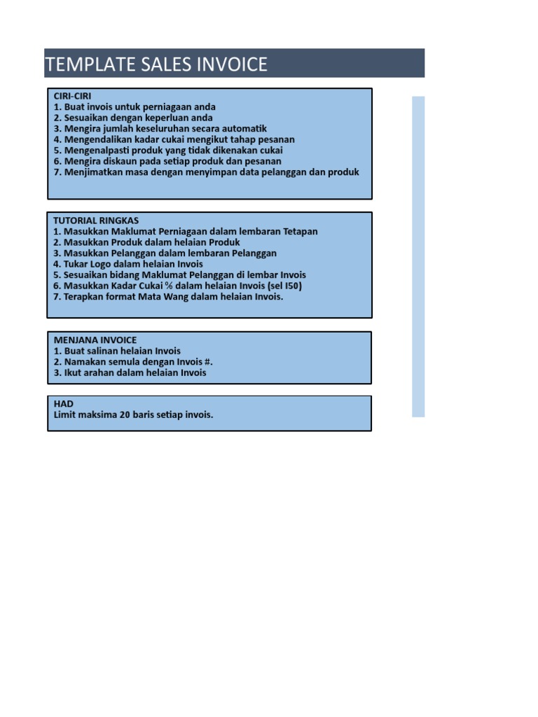 Template Invoice Penjualan Makanan | PDF