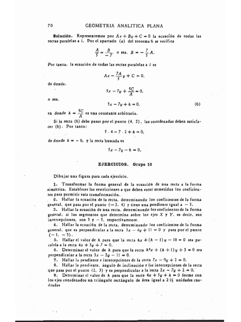 02 Ejercicios Mat 101 Recta02 | PDF