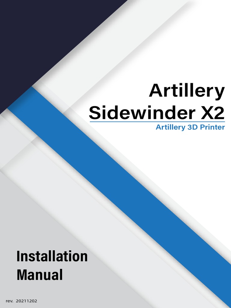 Artillery Sidewinder X2 MANUAL | PDF | Trademark