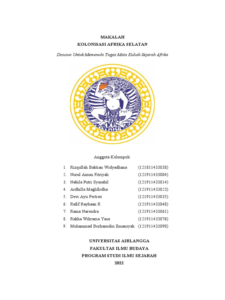 Kolonisasi Afrika Selatan | PDF