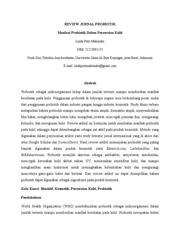 Tugas Review Jurnal | PDF | Kesehatan Holistik