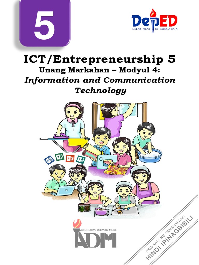 TLE HE 5 - Q1 - Mod4 - Information and Communication Technology | PDF