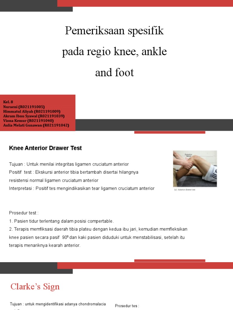 Pemeriksaan Regio Knee Ankle Dan Foot | PDF
