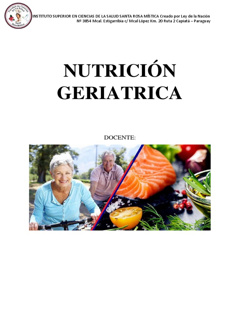 Nutrición Geriatrica | PDF | Dieta | Alimentos