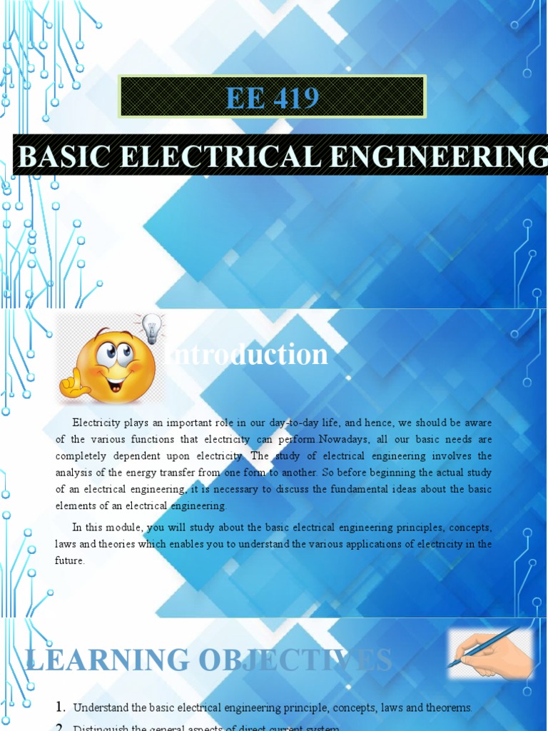 BEE-Module-1lesson 1 | PDF | Voltage | Electricity