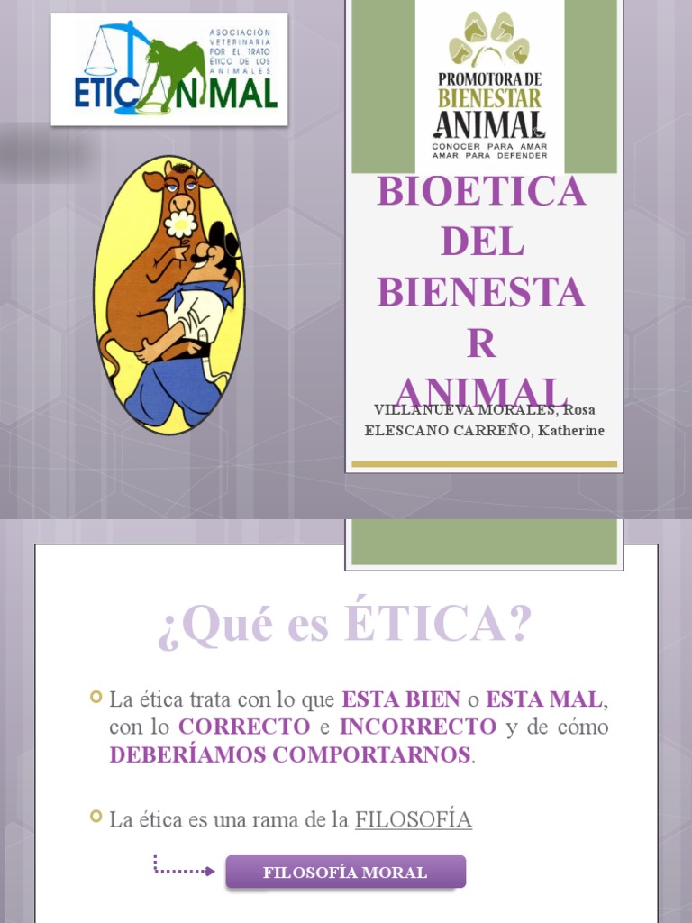 Ética y Bienestar Animal | PDF | Moralidad | Bioética