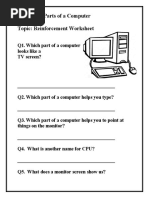 Computer Grade 2 Worksheet | PDF | Input/Output | Computer Data Storage