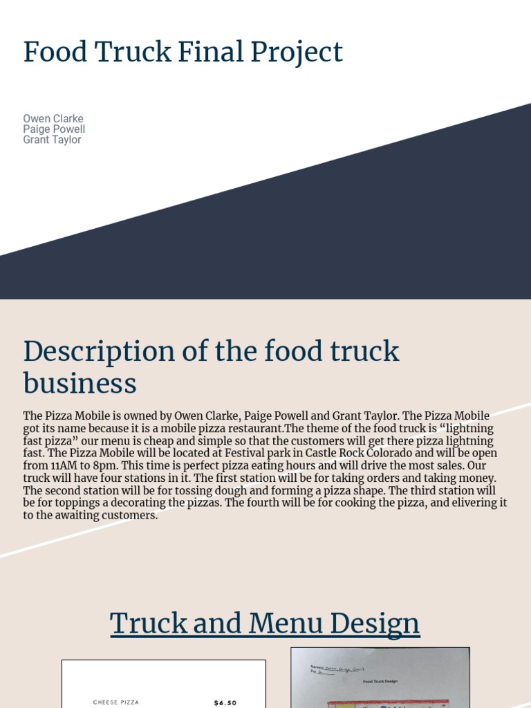 Food Truck Final Project | PDF | Business
