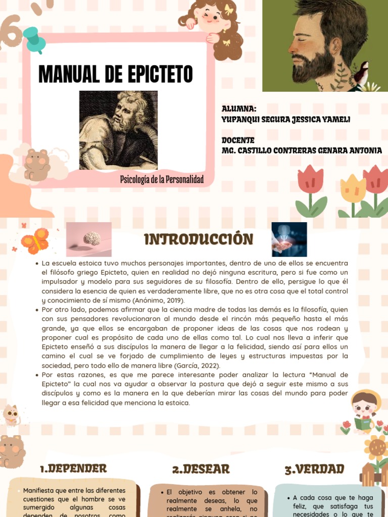 Pdf-Manual Del Epicteto - Yupanqui Segura Jessica | PDF | Libertad | Pensamiento