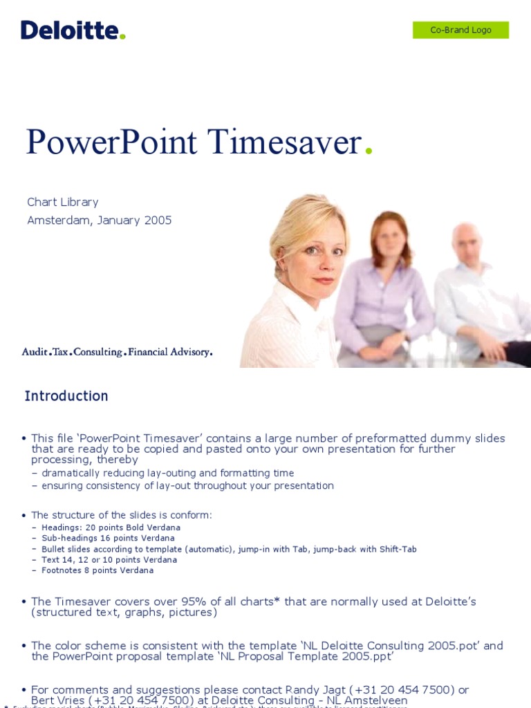 Deloitte-PPT Templates-Timesaver | PDF | Microsoft Power Point | Software