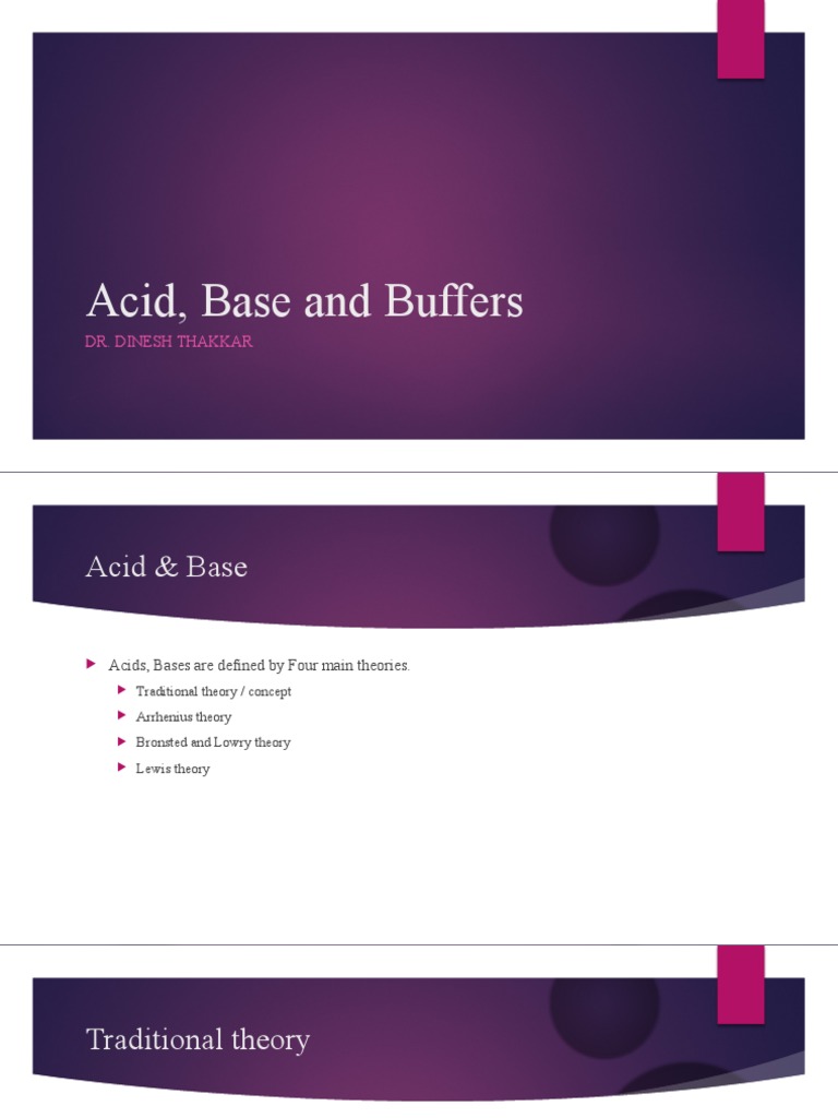 Acid Base Buffers | PDF | Buffer Solution | Acid
