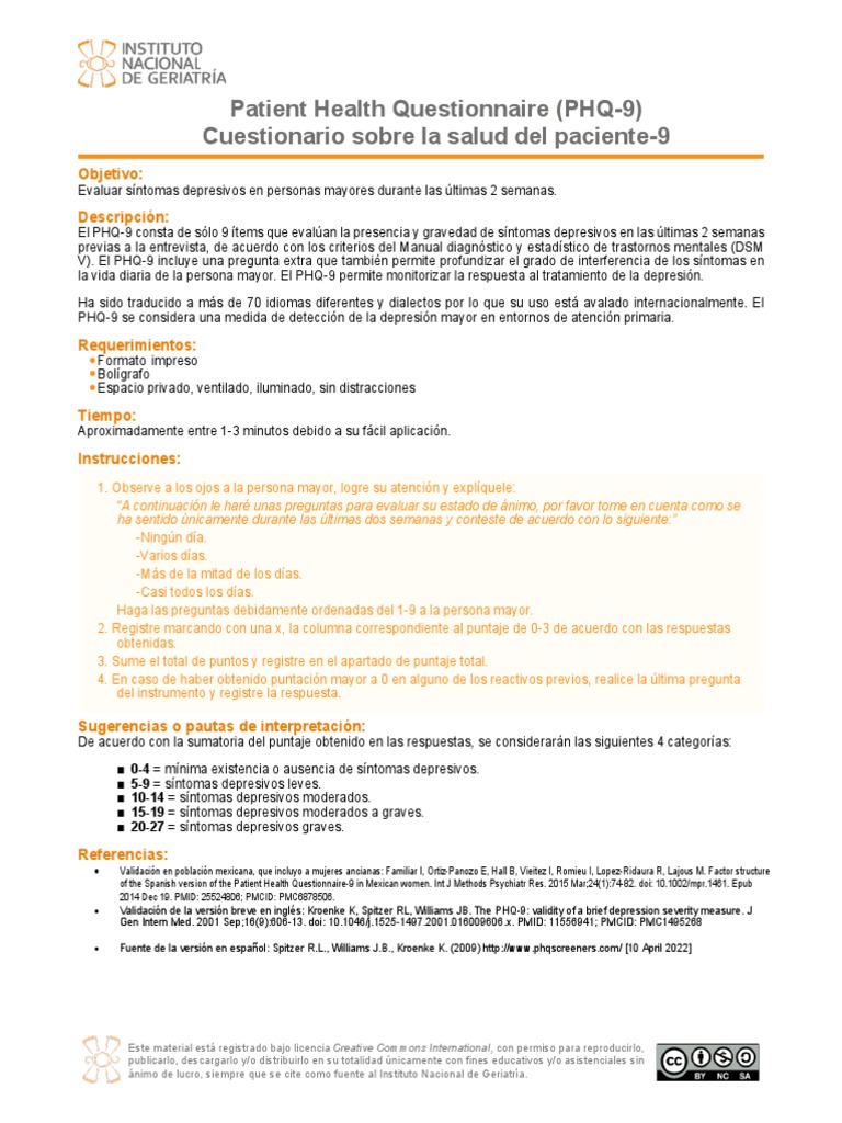 PHQ-9 | PDF