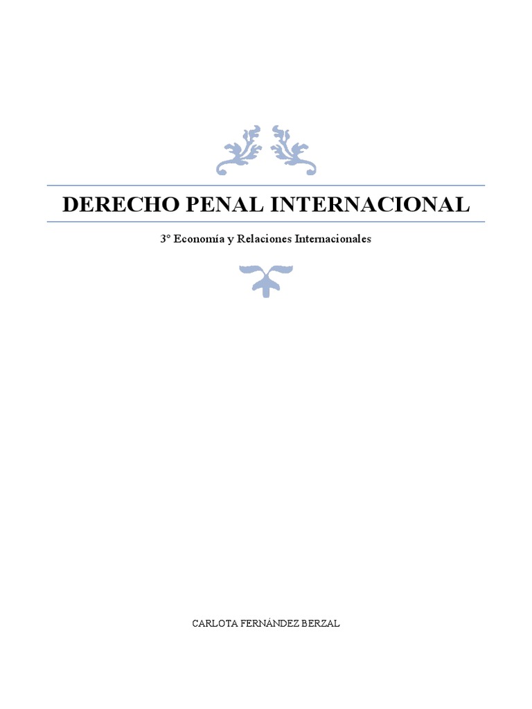 Tema 1 DP | PDF | Derecho penal | Derecho penal internacional