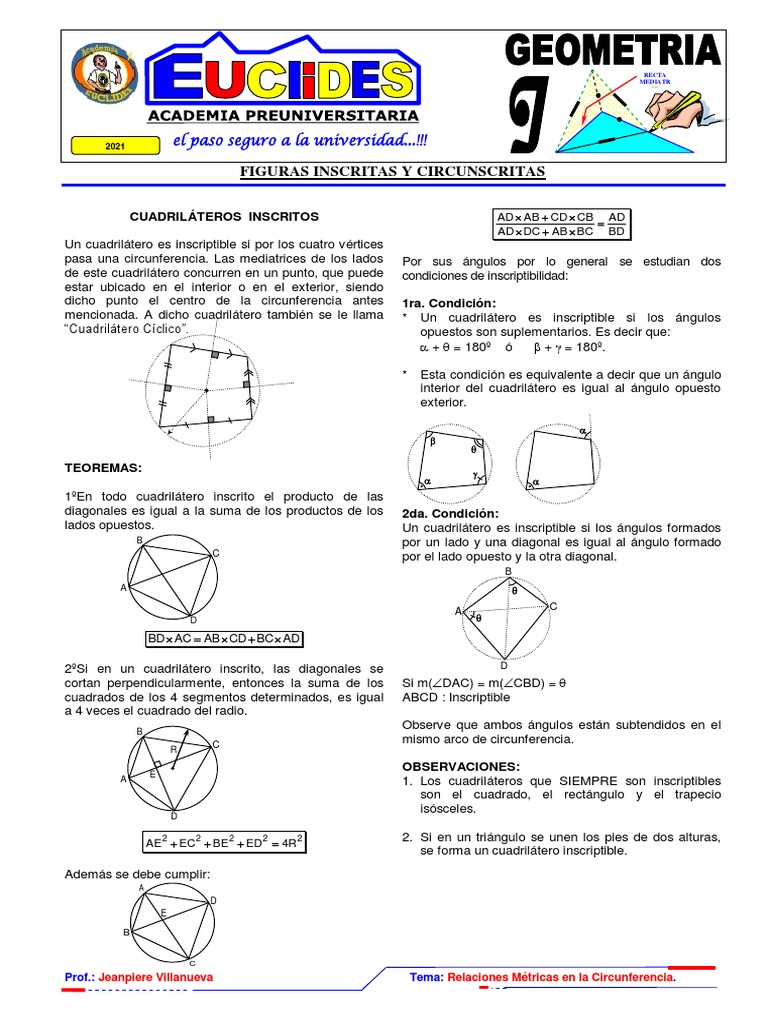 Geo Tema 8-Practica | PDF | Triángulo | Formas geométricas