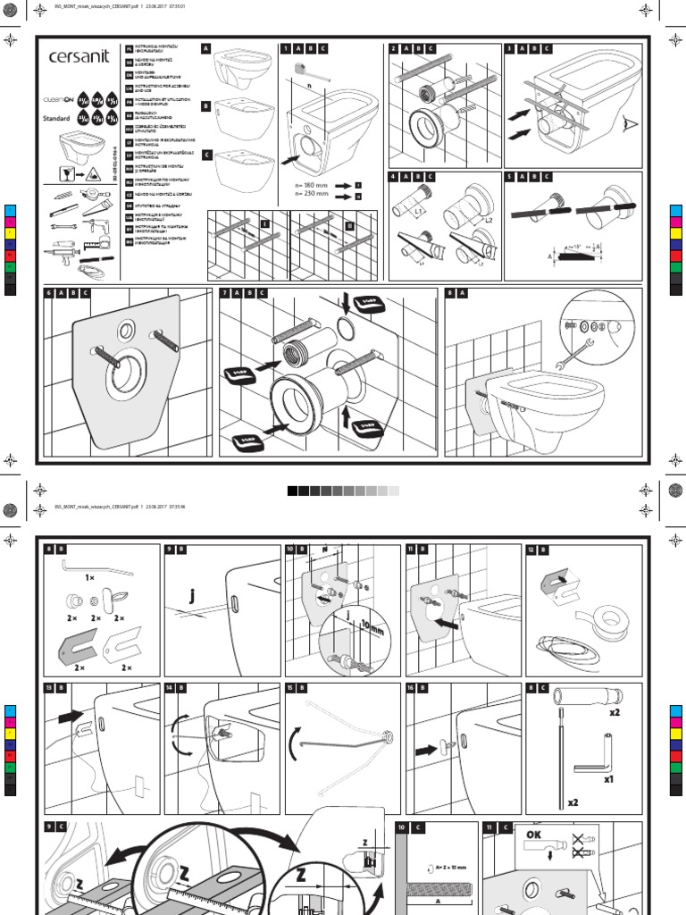Instructiuni de Montare Vas WC Suspendat | PDF