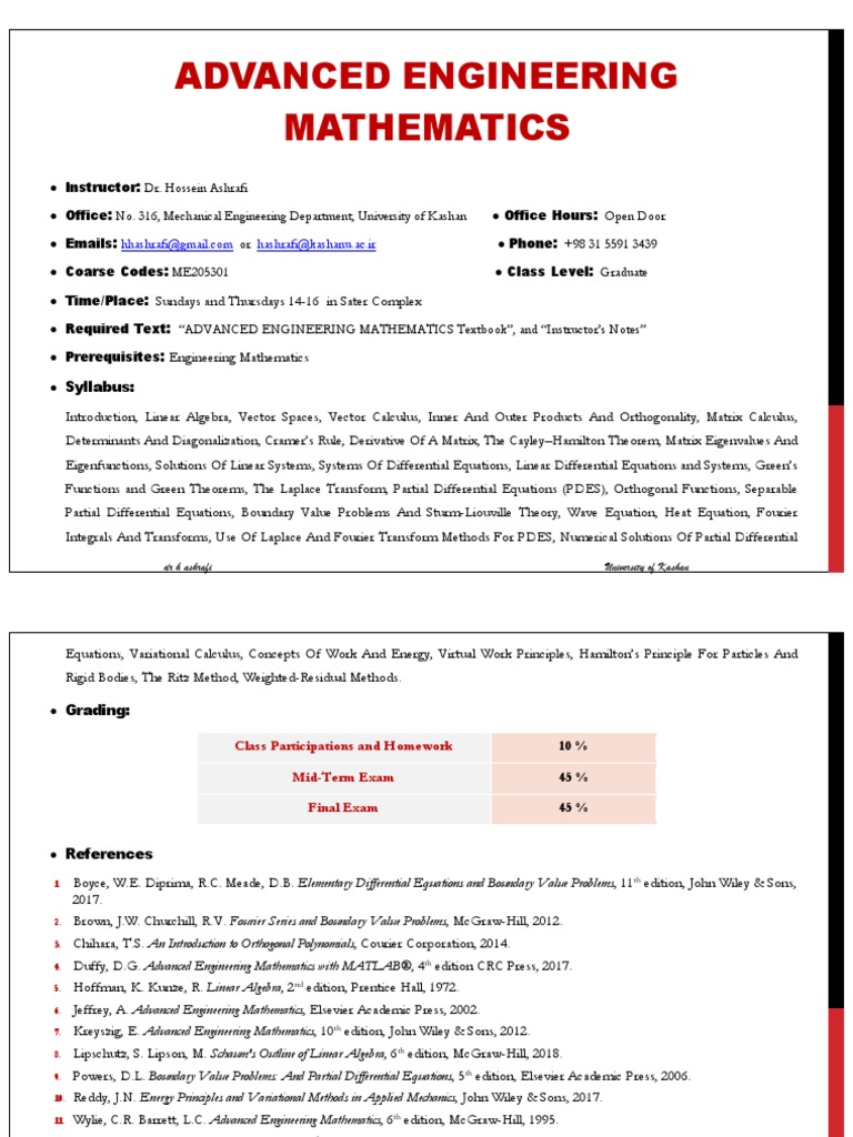 Mathematics Outline | PDF | Partial Differential Equation ...