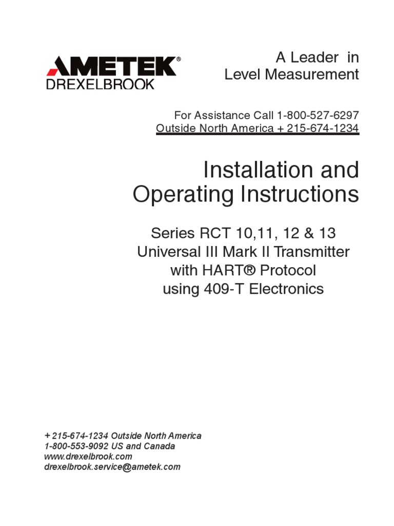 RCT Manual | PDF | Capacitance | Pipe (Fluid Conveyance)